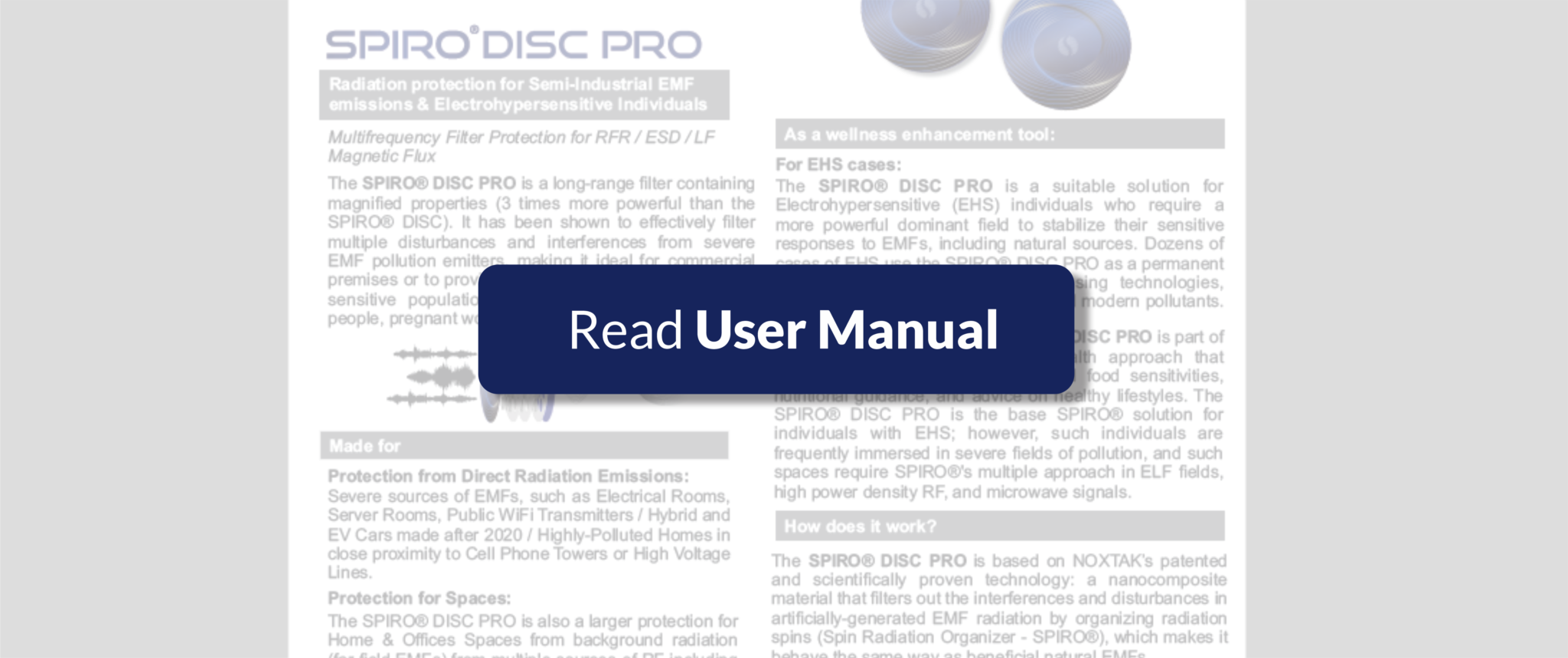 SPIRO® DISC X (PRO) - Advanced Electromagnetic Filter for High-EMF ...